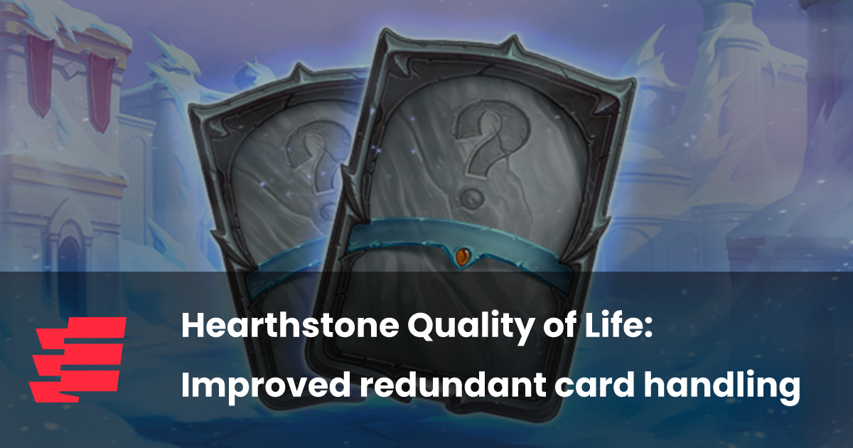 Hearthstone Quality of Life: Improved redundant card handling | esports.gg